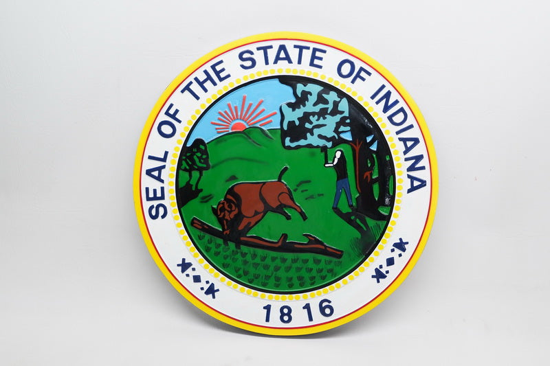 Indiana State Seal Plaque – Scalecraft