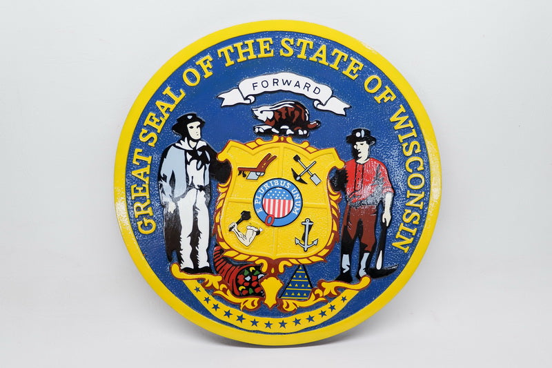 Wisconsin State Seal Plaque – Scalecraft